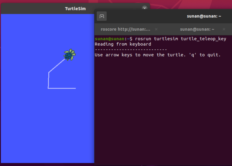 Practice basic ROS communication with turtlesim_node (使用turtlesim_node 做ROS1節點通訊練習) | SUNaN ...